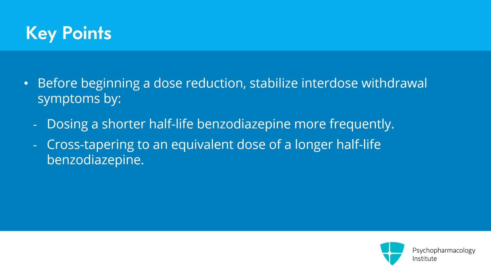 Understanding the Principles of Benzodiazepine Tapering ...